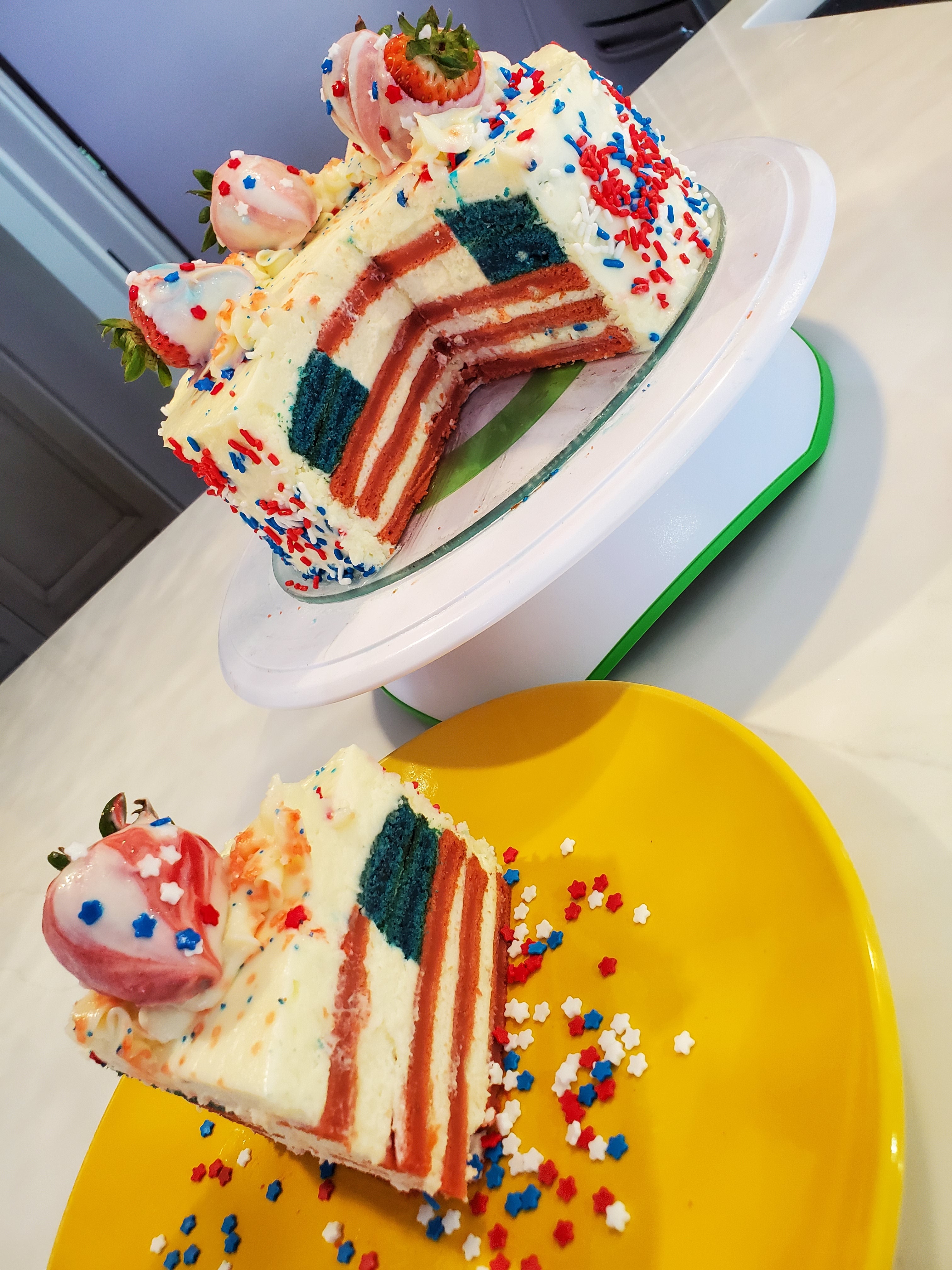 American Flag Cake – Ima’s Baked Goodies